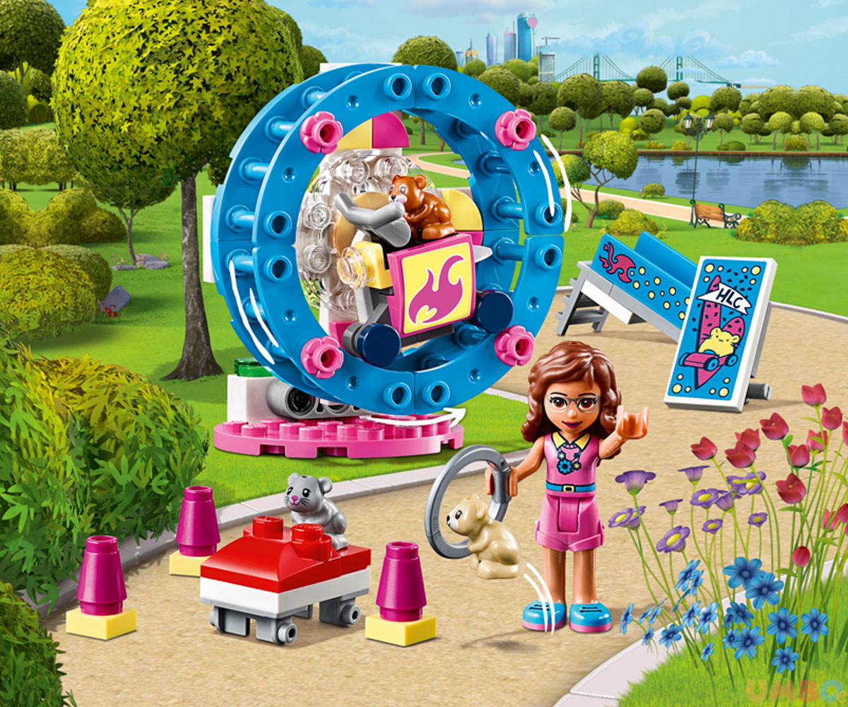 LEGO® Friends 41383 - Площадката за хамстери на Оливия – Мечо.бг