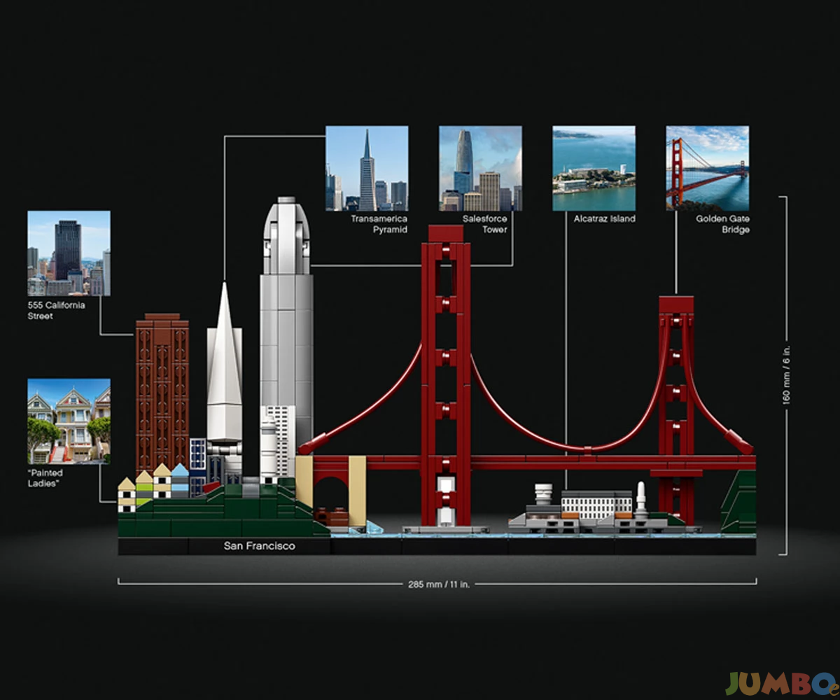 LEGO® Architecture 21043 - Сан Франциско – Мечо.бг