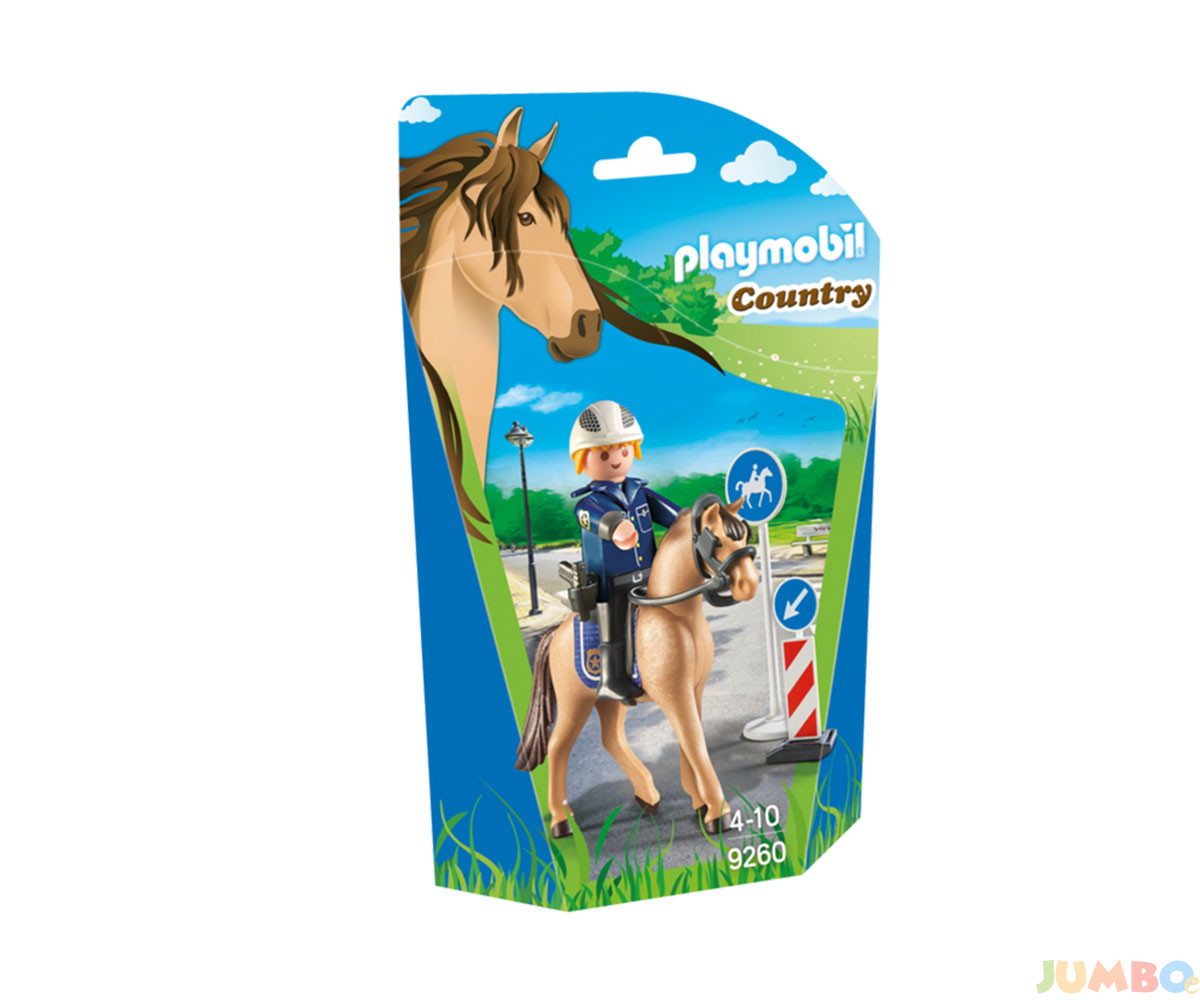 Playmobil - Полицай с кон – Мечо.бг